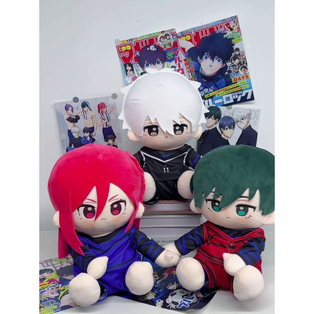 § 40Cm Anime BLUE LOCK Plush Dolls Rin Itoshi Chigiri Hyoma Nagi ...