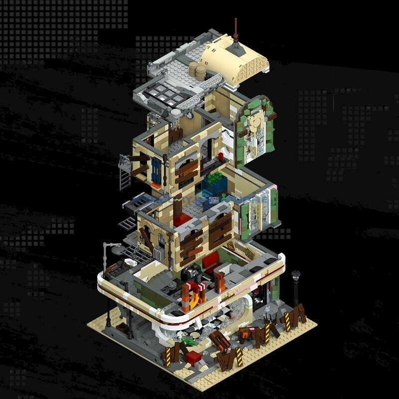 5 Downtown Diner Apocalypse Restaurant Doomsday Series MOC 89101 City ...