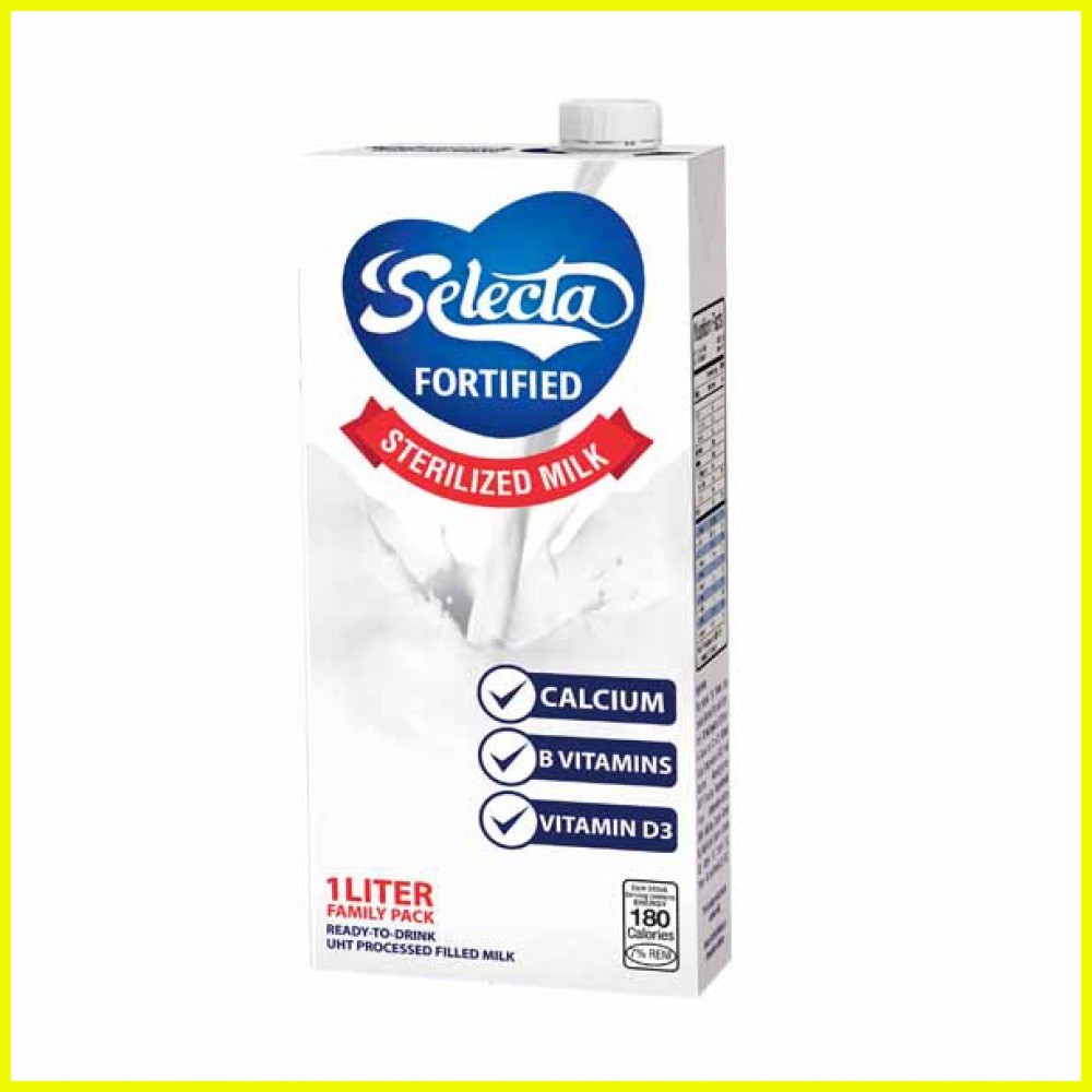 Selecta Full Cream Milk Sterilized Uht Processed 1 Liter | Shopee ...