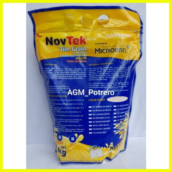☪ NOVTEK TILE GROUT MACTAN PINK ( 2 Kg PER PACK ) | Shopee Philippines