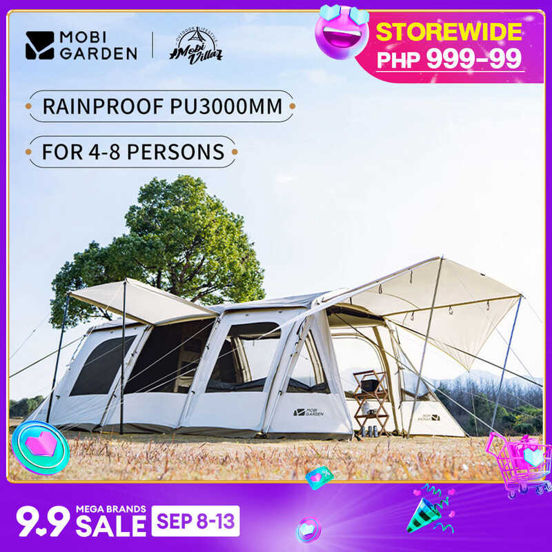GARDEN MOBI Camping Family Glamping Tent Waterproof Large Space Outdoor | Shopee Philippines