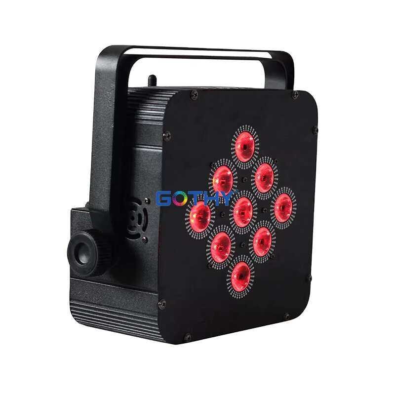 Indoor Battery Wireless Led Wedding Uplight 9X18w RGBWAUV 6In1 LED Par ...