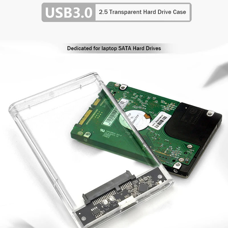 Ssd Hard Drive Case USB C Hard Drive Case Transparent Solid State Drive ...