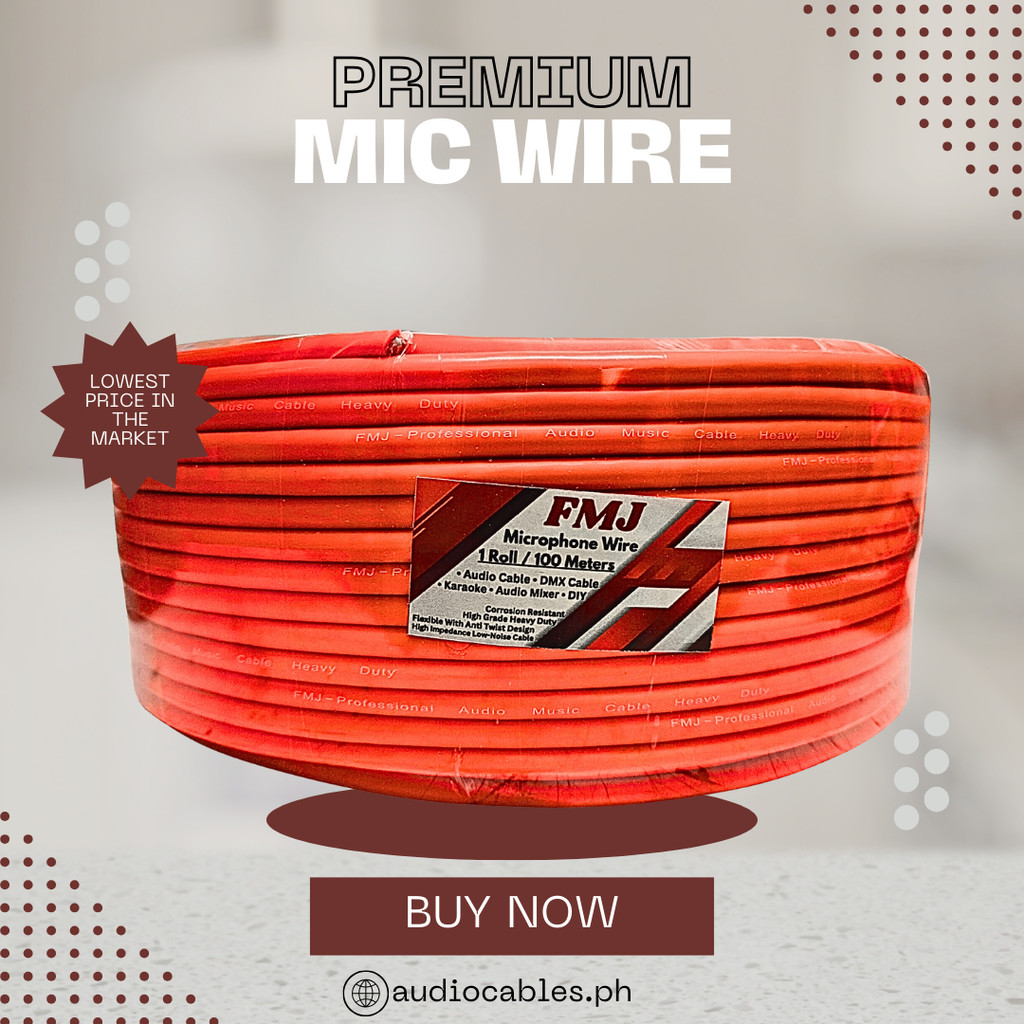 100 Meters Stereo Audio Cable Wire 1 Roll For Microphone Cable and ...