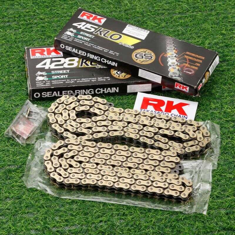 Rk Racing 415/428 Klo-132L O-Ring Oil Seal Golden Chains Motorcycle ...