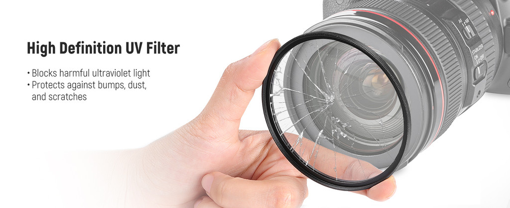 NEEWER 37mm UV+CPL+ND4 Lens Filter Kit - Optical Glass & Aluminum Frame ...