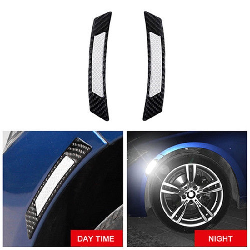 [homestore1] 2PCS Carbon Fiber Car Wheel Eyebrow Arch Trim Lips Strip ...