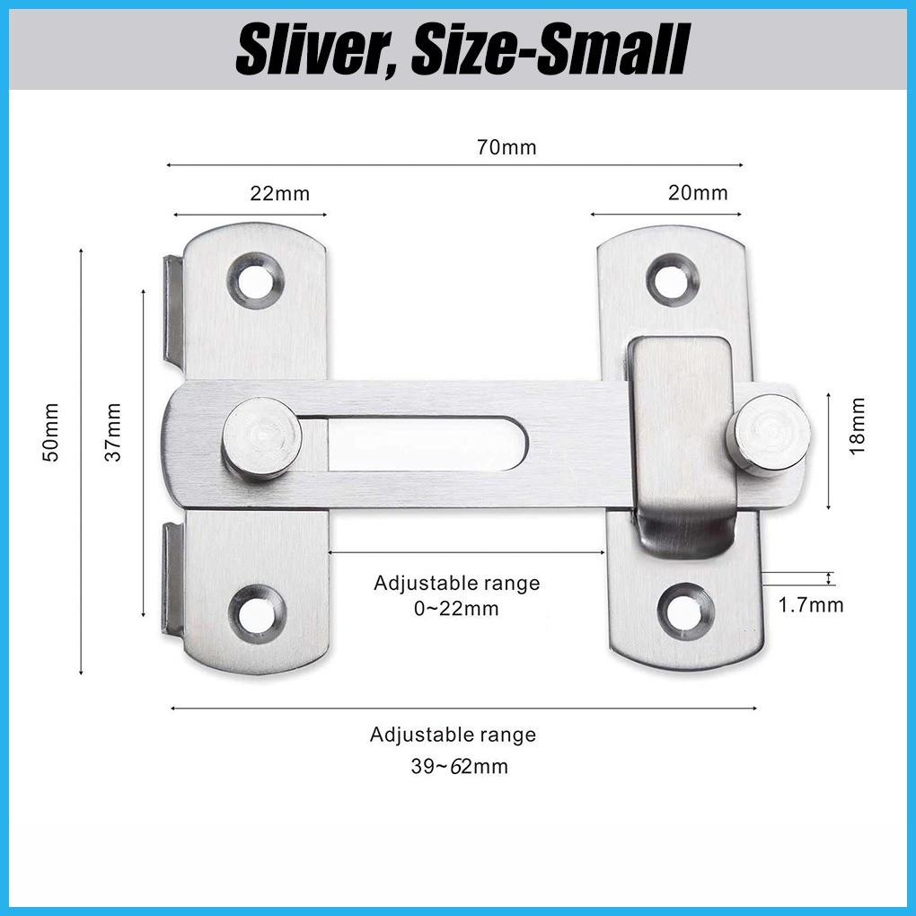 ️ 180 Degree Large Stainless Steel Gate Latches, Door Holder Flip Latch ...