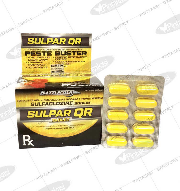 PINTAKASI 10 Tablets Of Battle USA Sulpar QR Peste Buster For Gamefowl ...