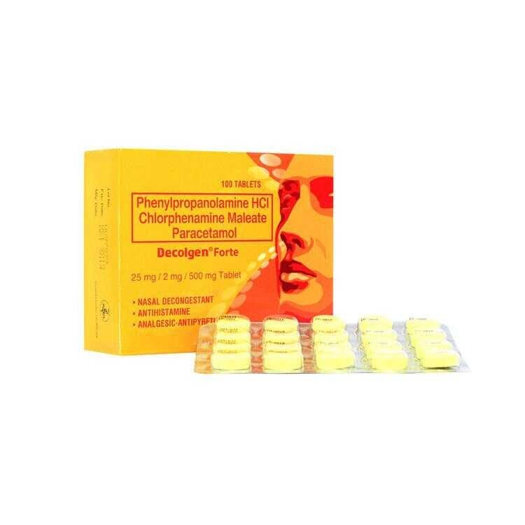 Decolgen Forte 25Mg/2Mg/500Mg Tablet - 20S 0Da | Shopee Philippines