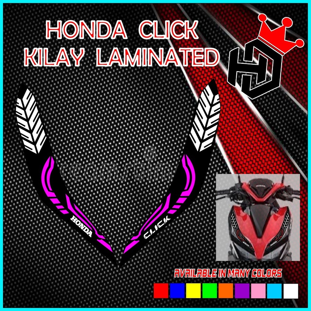 Honda Click kilay Printed laminated DESIGN 2 | Shopee Philippines