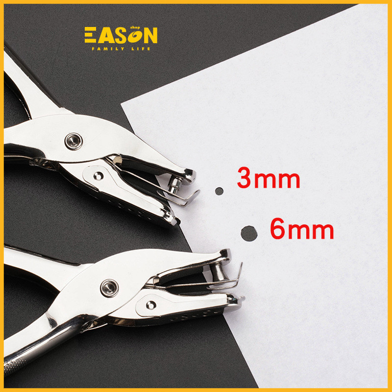 3/6mm Hole Puncher Metal Single Hand Held Hole Punch Scrap booking ...