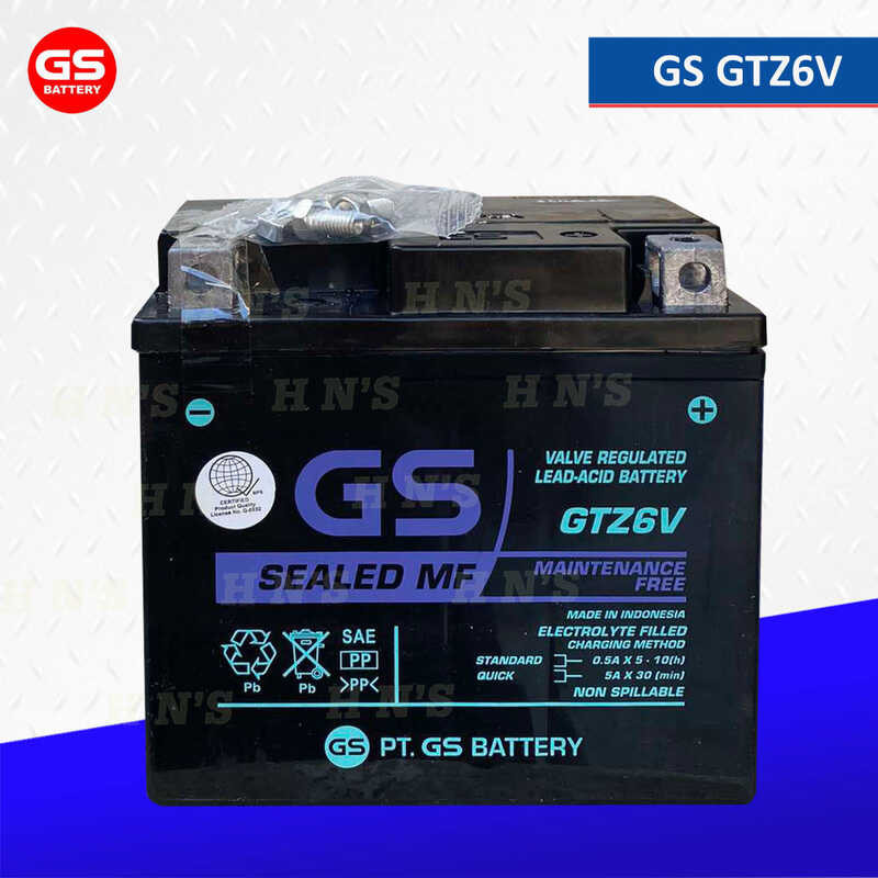 GS Battery Gtz6v Motorcycle Battery ( Maintenance Free ) For Honda ...