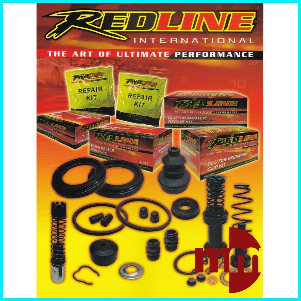 REDLINE Caliper Repair Kit for MITSUBISHI PAJERO 1992-2003 REAR (SET ...