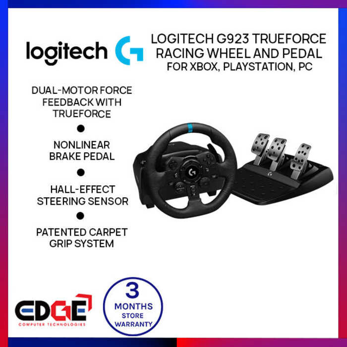 EDGE | LOGITECH G923 Trueforce Racing Wheel And Pedal For Playstation ...