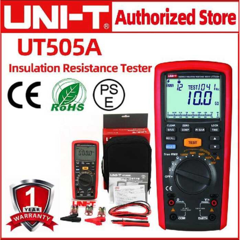 M Uni-T Ut505a 1000V Digital Handheld True RMS Mer Insulation Meter ...