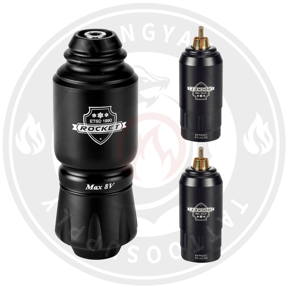 Mini Rocket Tattoo Machine Set Japan Motor Wireless Tattoo Power Supply ...