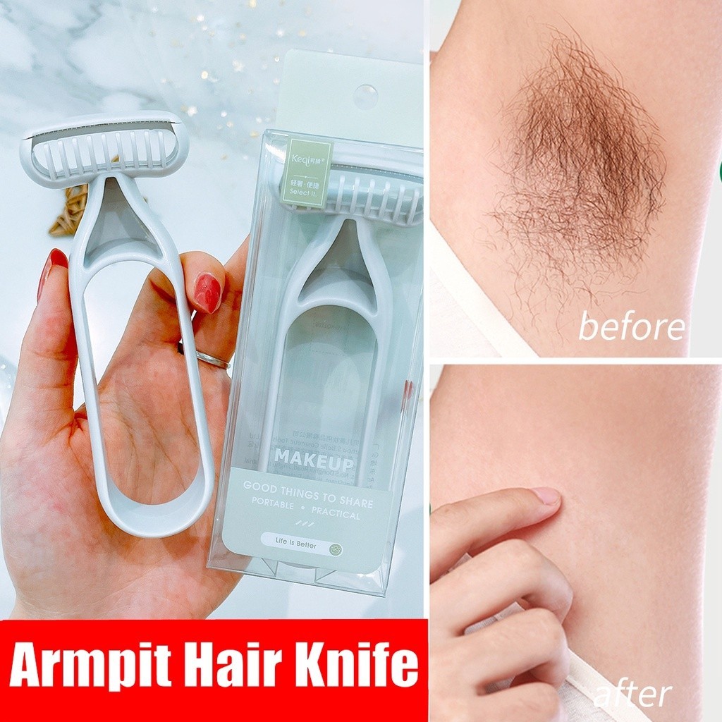 Hair Knife Without Feeling Mesh Blade Beauty Tool Armpit Hair Knife ...