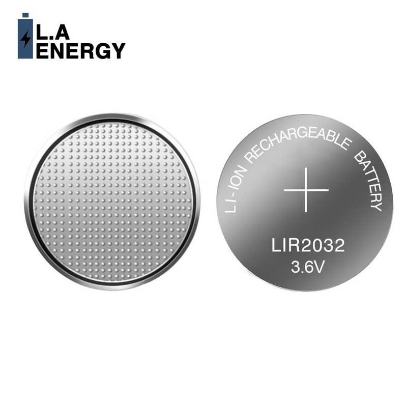 2Pcs Lir2032 Lithium Rechargeable Battery 3.6V 45Mah LIR 2032 Para Sa ...