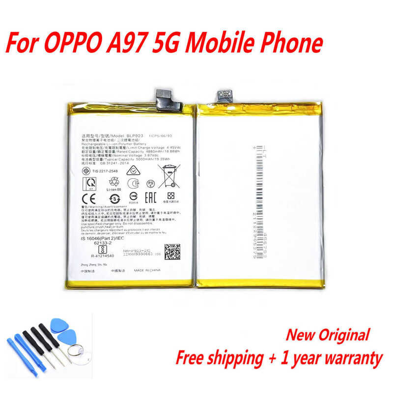 Bagong Orihinal Na 3.87V 5000Mah Blp923 Baterya Para Sa OPPO A97 5G ...