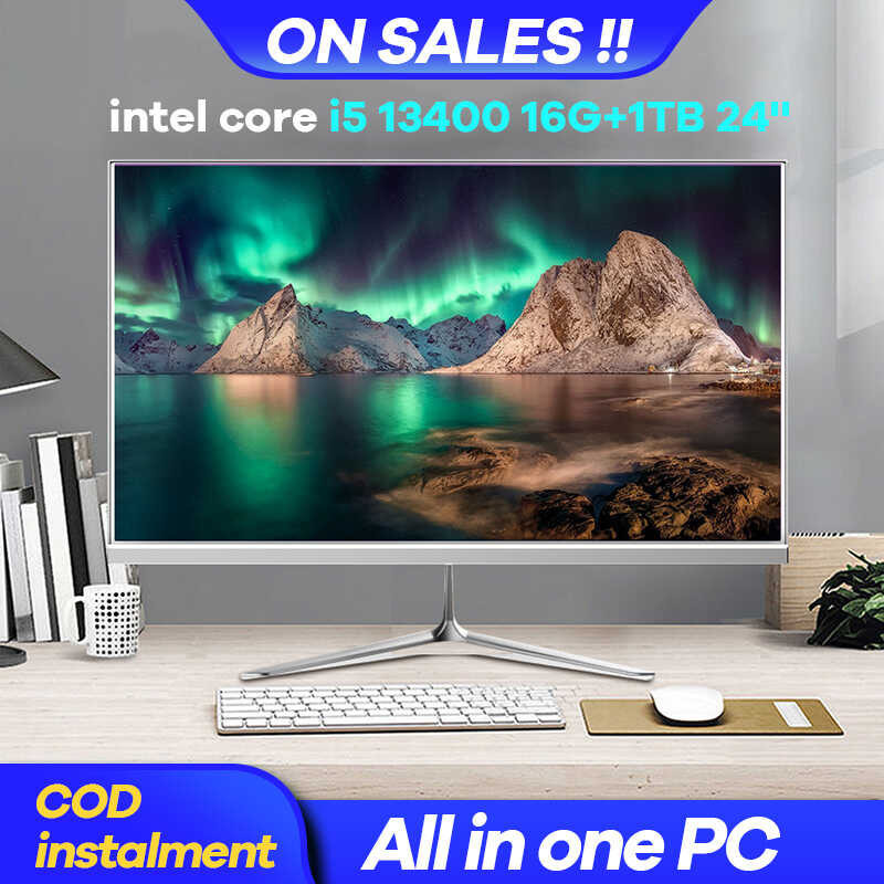 Lahat One Desktop Computer 24 Pulgada PC Full Set Intel Core I3/I5 7400 ...
