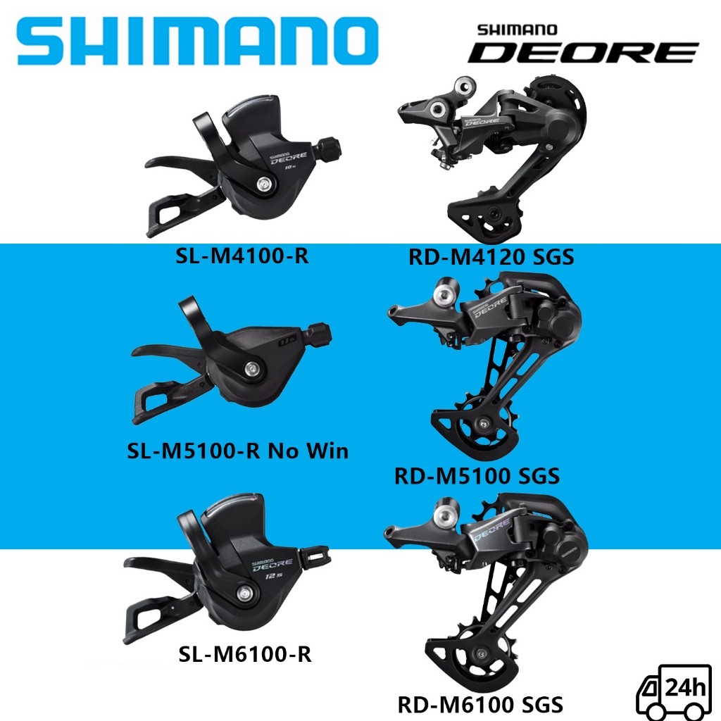Shimano Deore RD M6100 M5100 M4100 Rear Derailleur 10 Speed Shift Lever ...