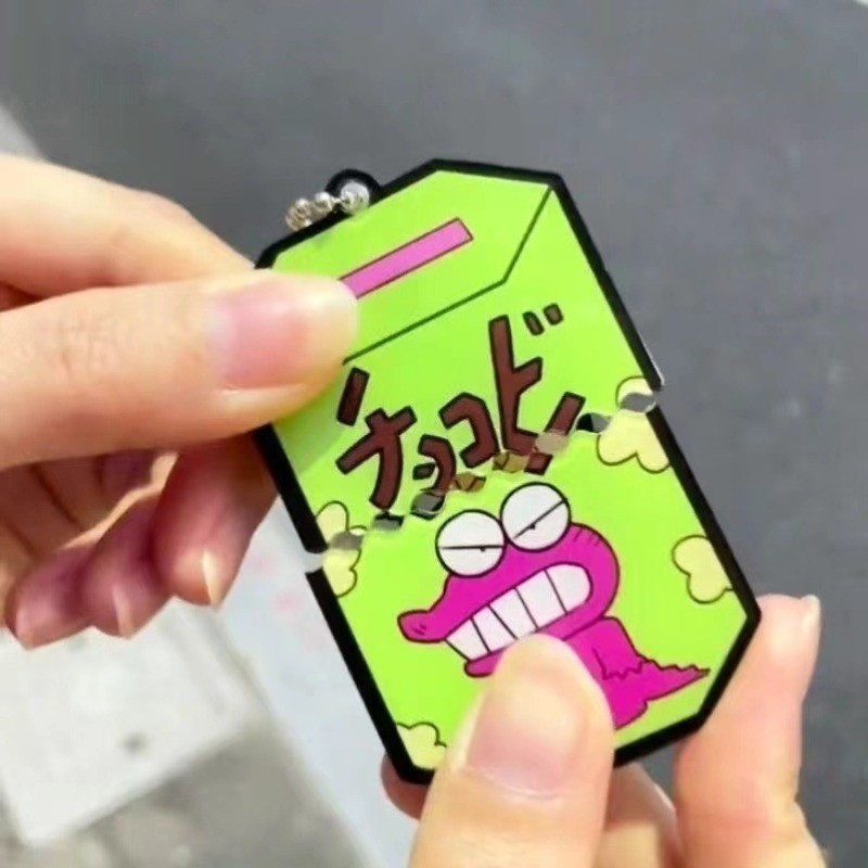 Anime Crayon Shin-chan Keychain Cartoon Telescoping Acrylic Eating ...
