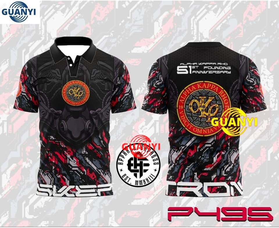 2024 AKP 51st Anniversary Alpha Kappa Rho Full Sublimation POLO Shirt ...