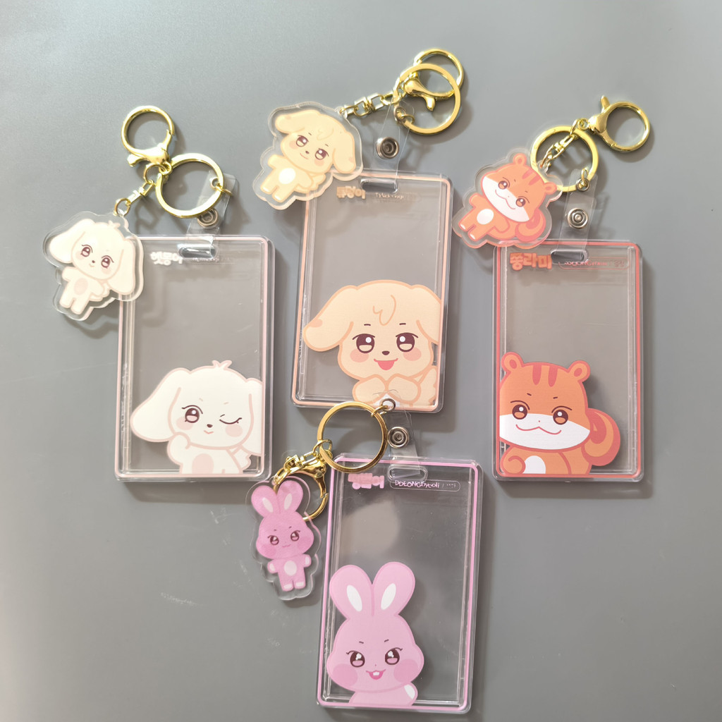 Kpop Idol ATEEZ Acrylic Keychain ANITEEZ Mini Photo Holder Key Ring ...