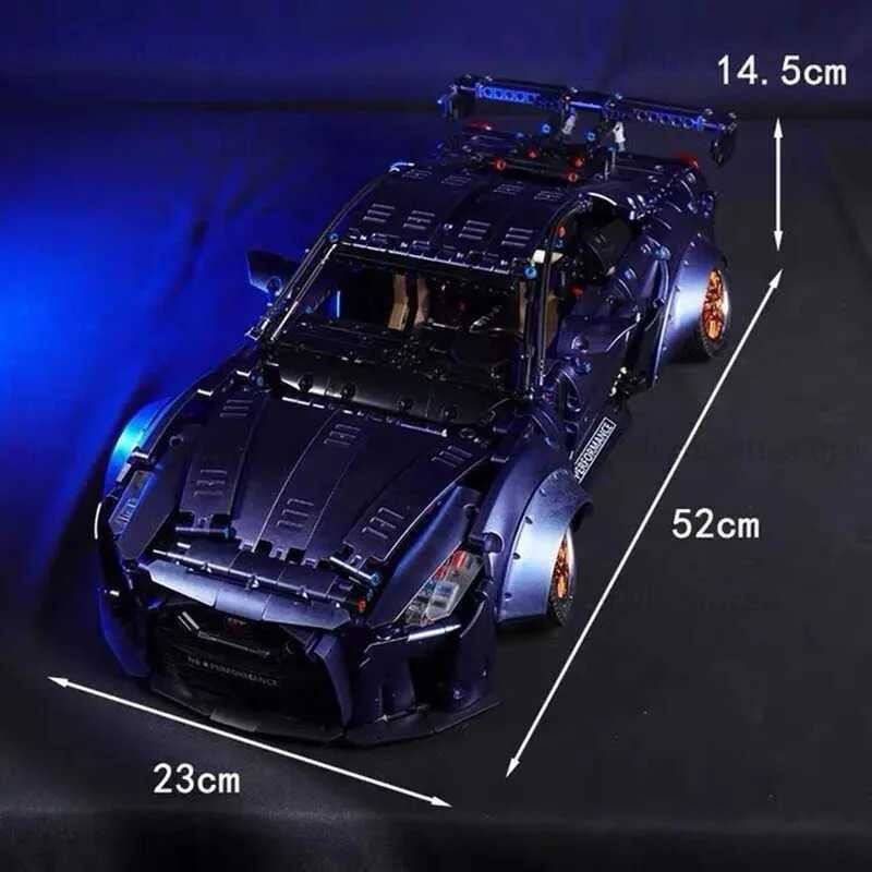 18 MOC High-Tech GTR Rare Purple Super Fast Racing Sport Car 1 10 Power ...