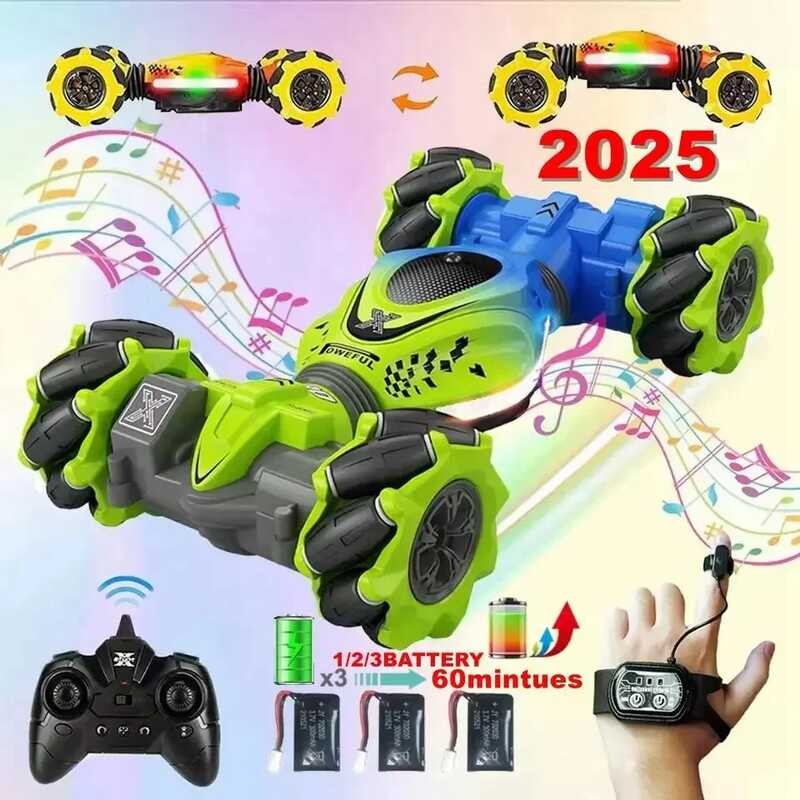 2.4G 4Wd Car Radio Remote Control Cars RC Watch Gesture Sensor Rotation ...