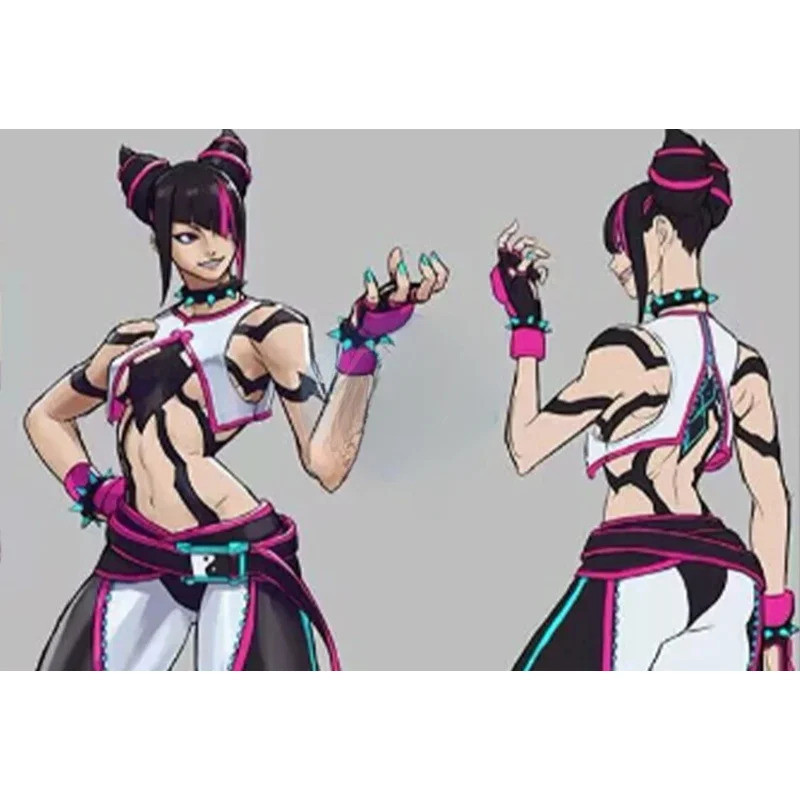 §≈ Gae Street Fighter Han Juri Cosplay Costue Unifor Halloween Party ...