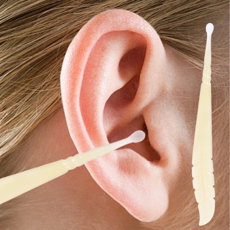 5Pcs Reusable High Quality Rubber Ear Picking Stick Ear Wax Remover ...