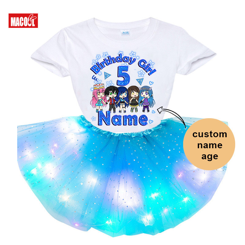 Girls Outfits 6Th Tutu Set Custom Name Doll Birthday Shirts Girl Kids ...