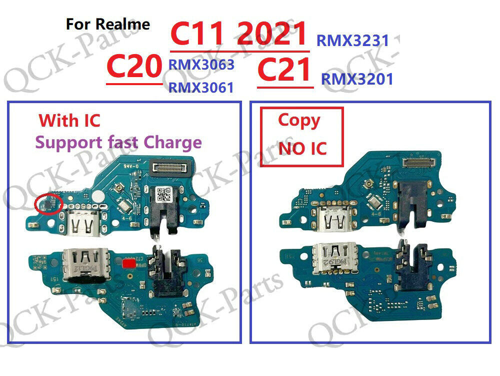 For Realme C11 2021 C20 C21 USB Charging Port Board Charger Dock Connector Flex Cable ...