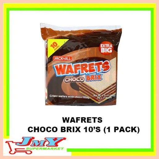 JMY WAFRETS BRIX CRISPY WAFER FILLING CHOCO/CHEESE 10'S (1 PACK ...