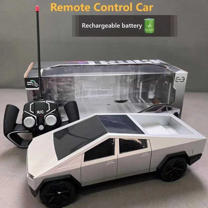 Tesla 2 ★ Cybertruck RC Car, Rechargeable Remote Control Toy, Gift For ...