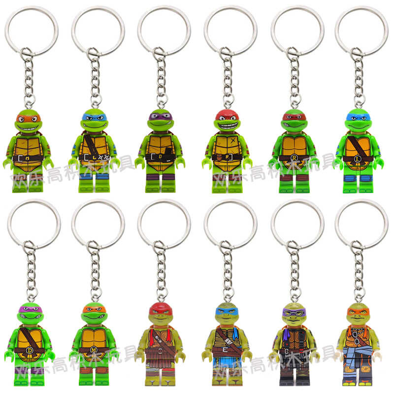 Ninja Turtles Keychain Raphael Leonardo Figure Keychain Backpack ...