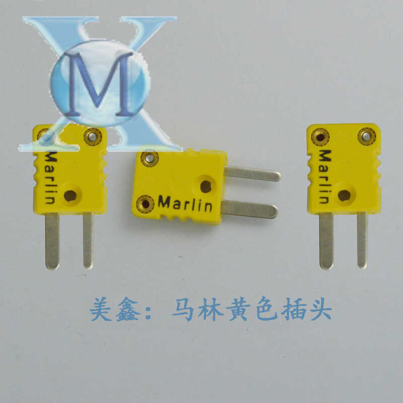 Thermocouple MARLIN Plug Socket K Type Yellow Small Connector | Shopee ...