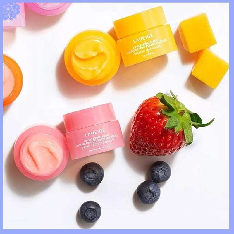 4Pcs Laneige Dreamy Lip Sleeping Mask Mini Kit Night Care Set 3G Sample ...