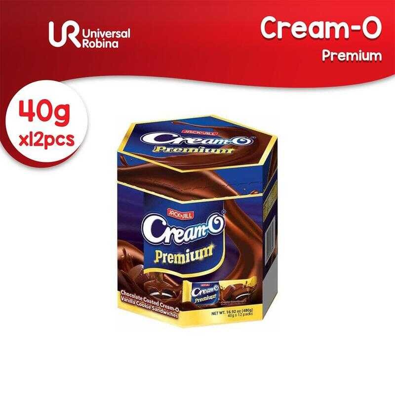 Cream-O Premium Chocolate Coated Vanilla Cookie Sandes (40G X 12) 666 ...