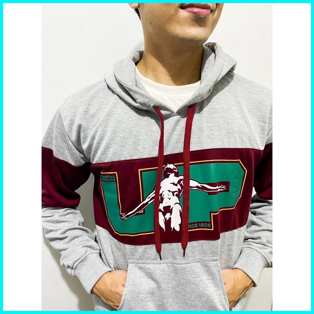 UPBEAT University of the Philippines Oblation Hoodie (Gray) | Shopee ...