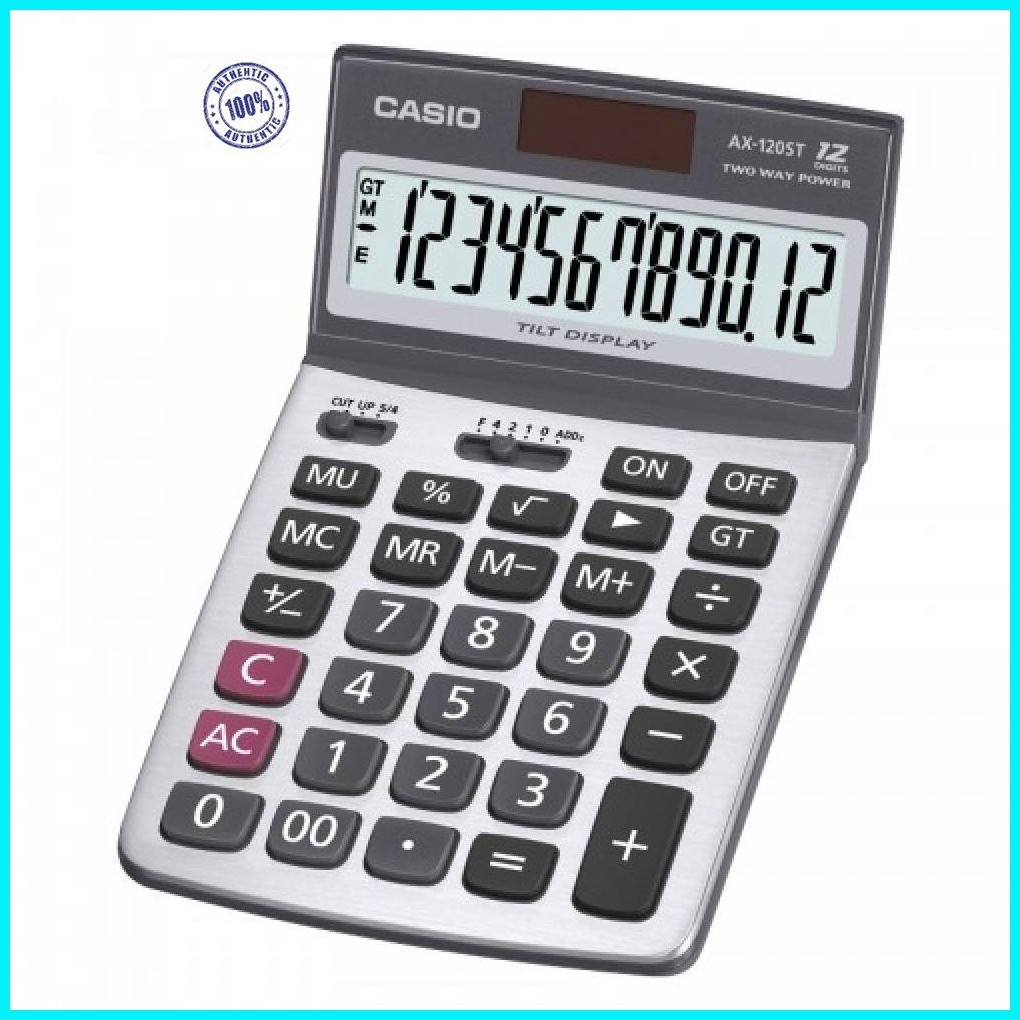 Casio Calculator Desk AX-120ST (AX120ST AX 120ST AX 120 ST) | Shopee Philippines