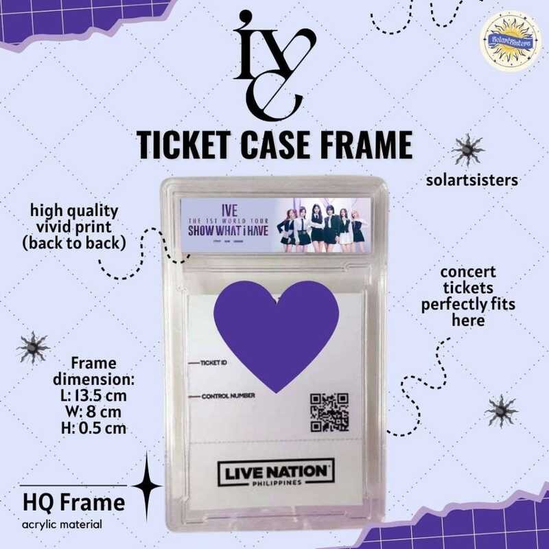 IVE Show What I Have 1St World Tour Concert Ticket Case Frame Keeper ...