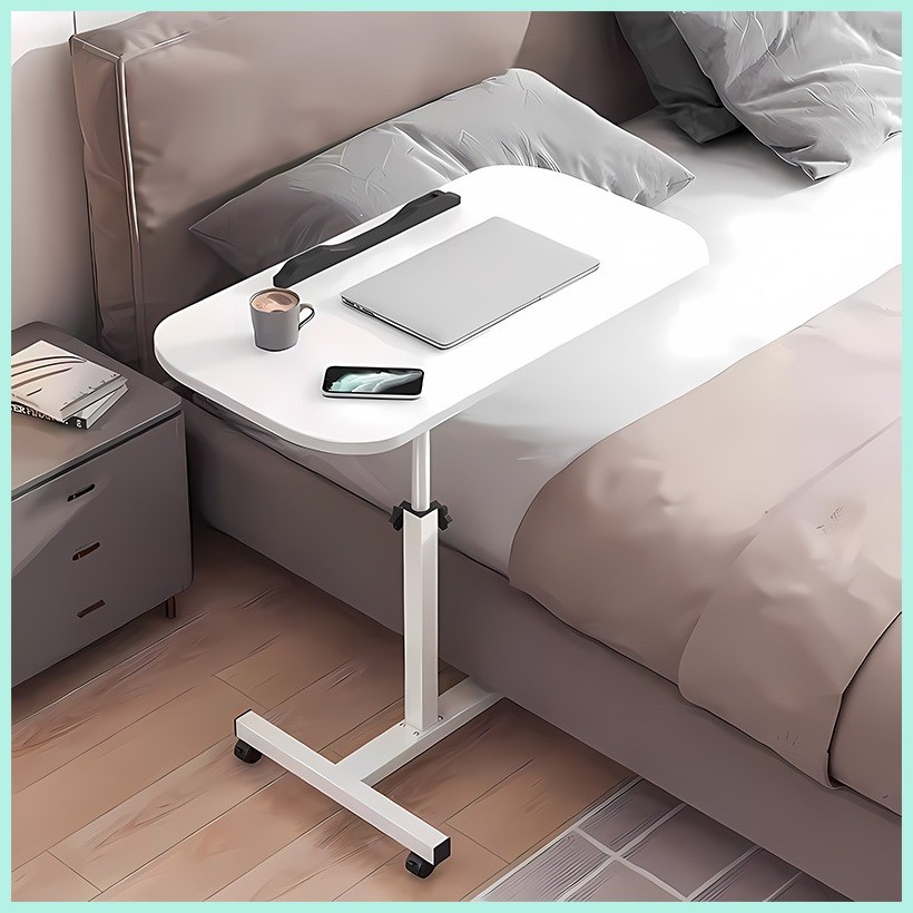 Adjustable Height Standing Desk with Tilting Surface & Swivel Wheels ...