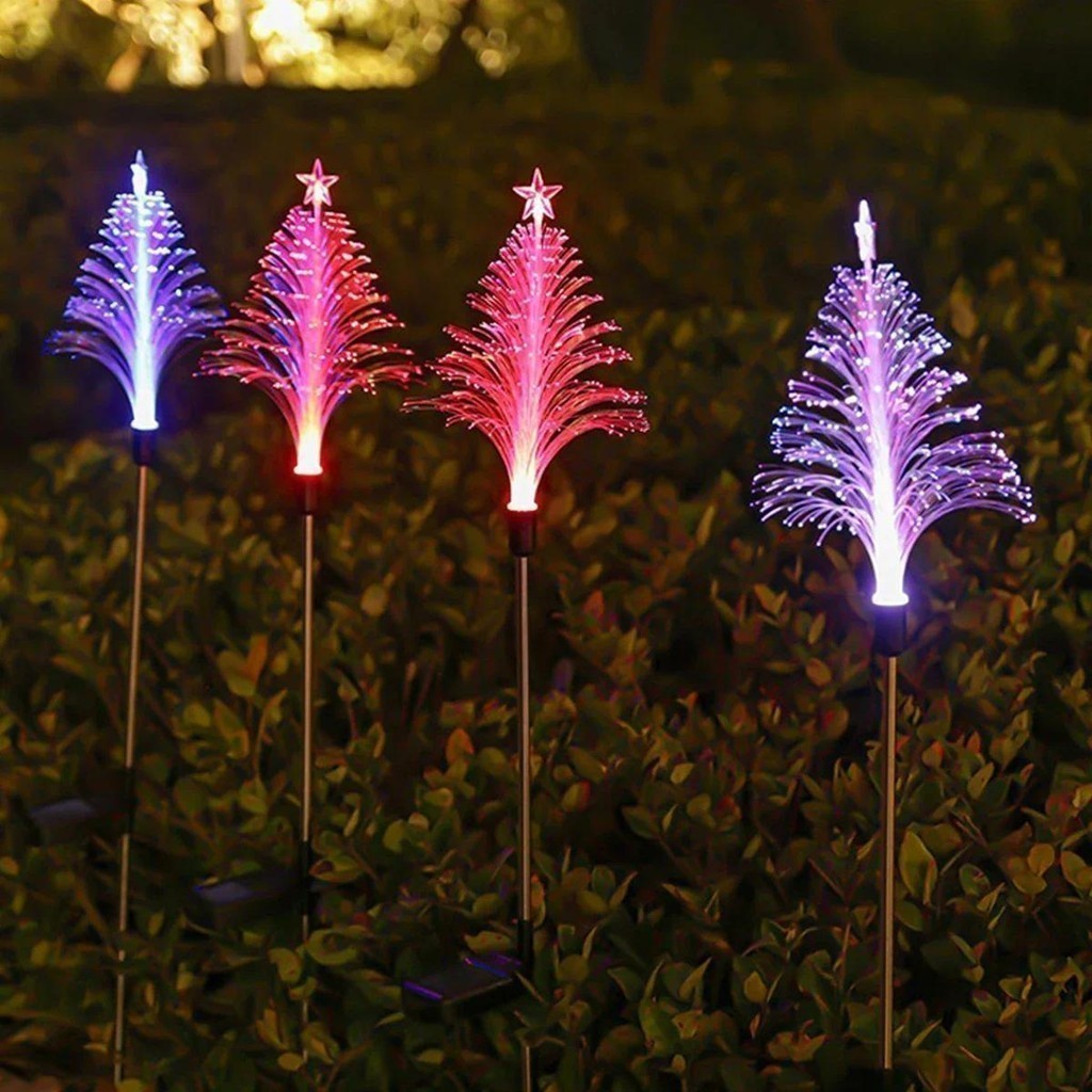 LED Solar Lights Outdoor Waterproof Fiber Optic Light Garden Courtyard ...
