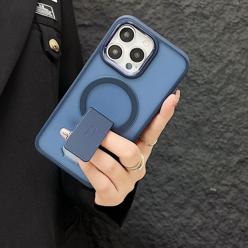 Hidden Multifunctional Magnetic Bracket Falling Case For iPhone 11 12 ...