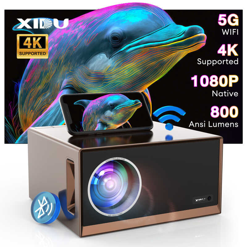 XIDU S1 4K Ultra Hd 800 ANSI Lumen Android Movie Projector for ...