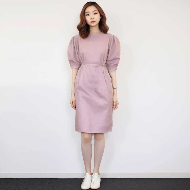 Closet Crush Tatlong-Kapat Manggas Mahaba Damit Sa Kulay Rosas | Shopee ...