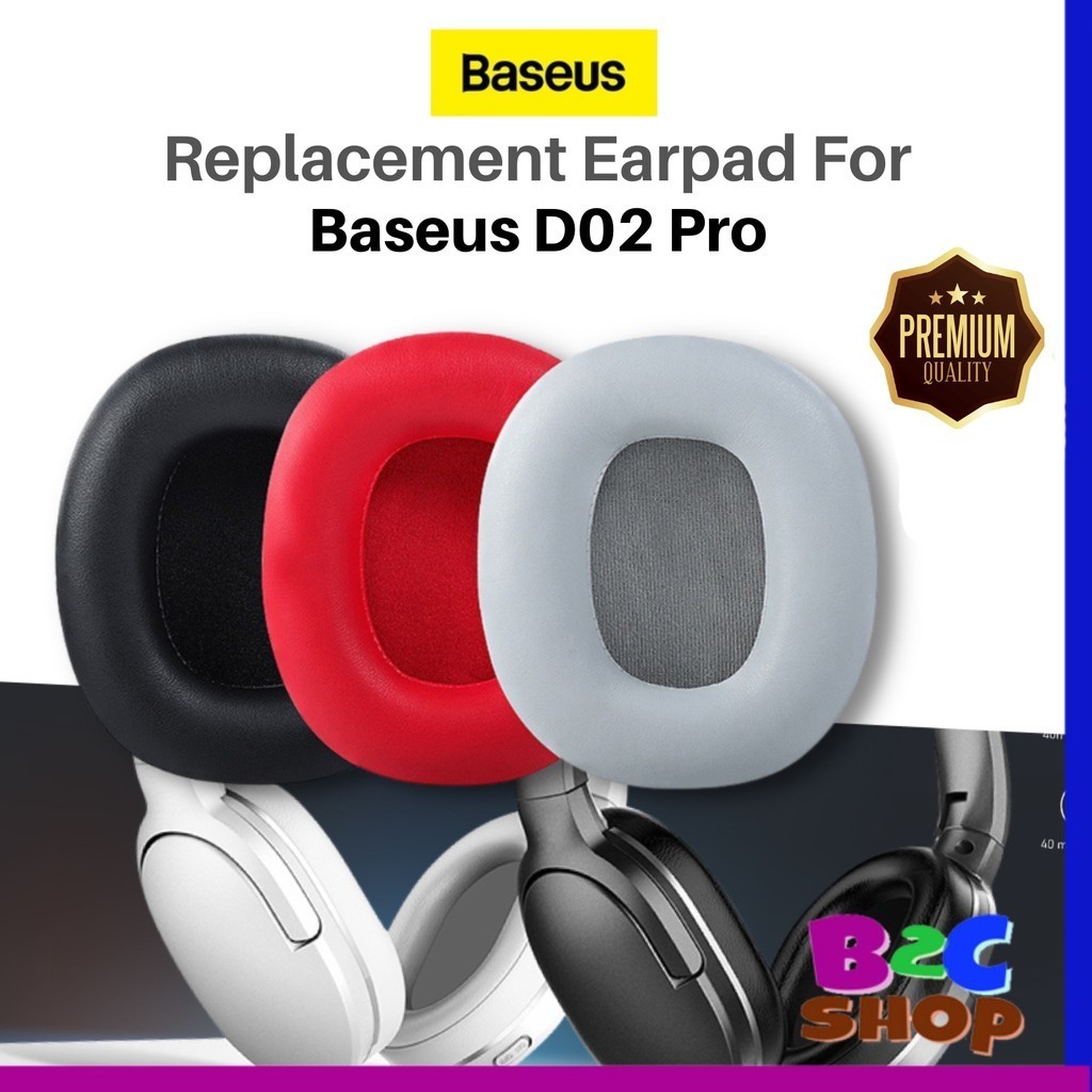1 Pair Baseus D02 Pro Wireless Headphones Replacement Earpads Cushion ...